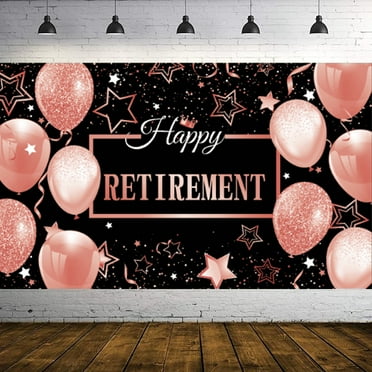 Retirement Decorations Retirement Gift Large Retirement Party Banner ...