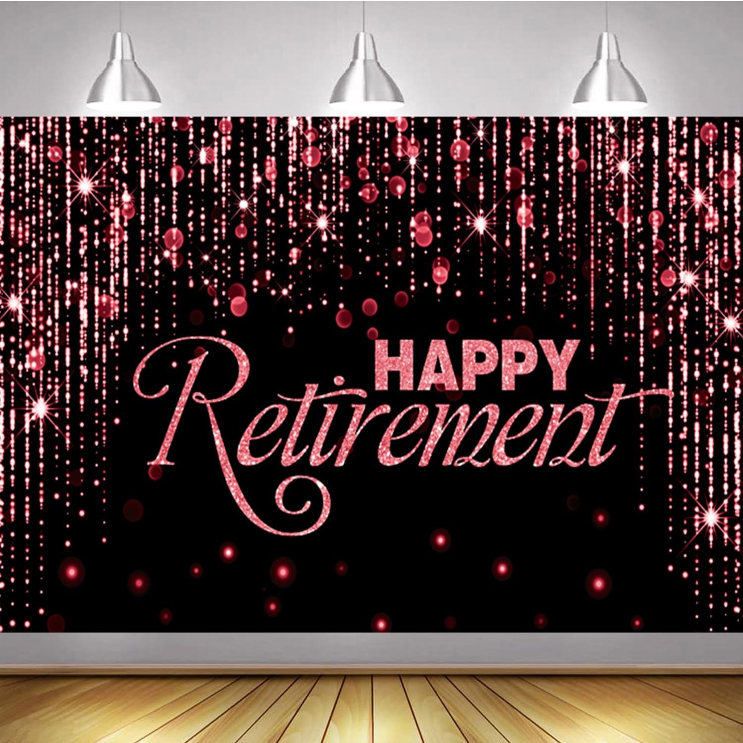 Happy Retirement Backdrop, Large Happy Retirement Banner Background ...