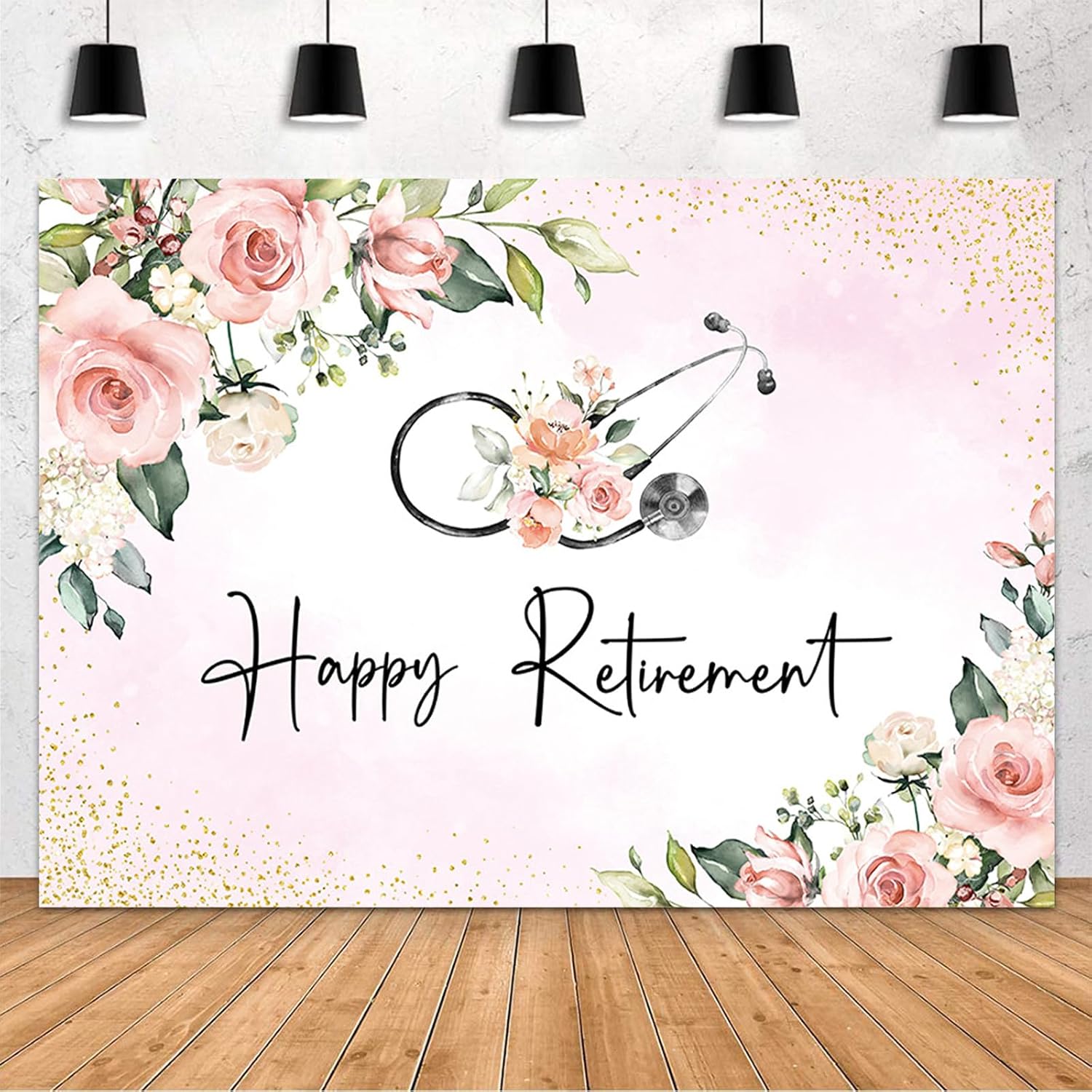 Happy Retirement Backdrop Medical Staff Doctor Nurse Retirement ...