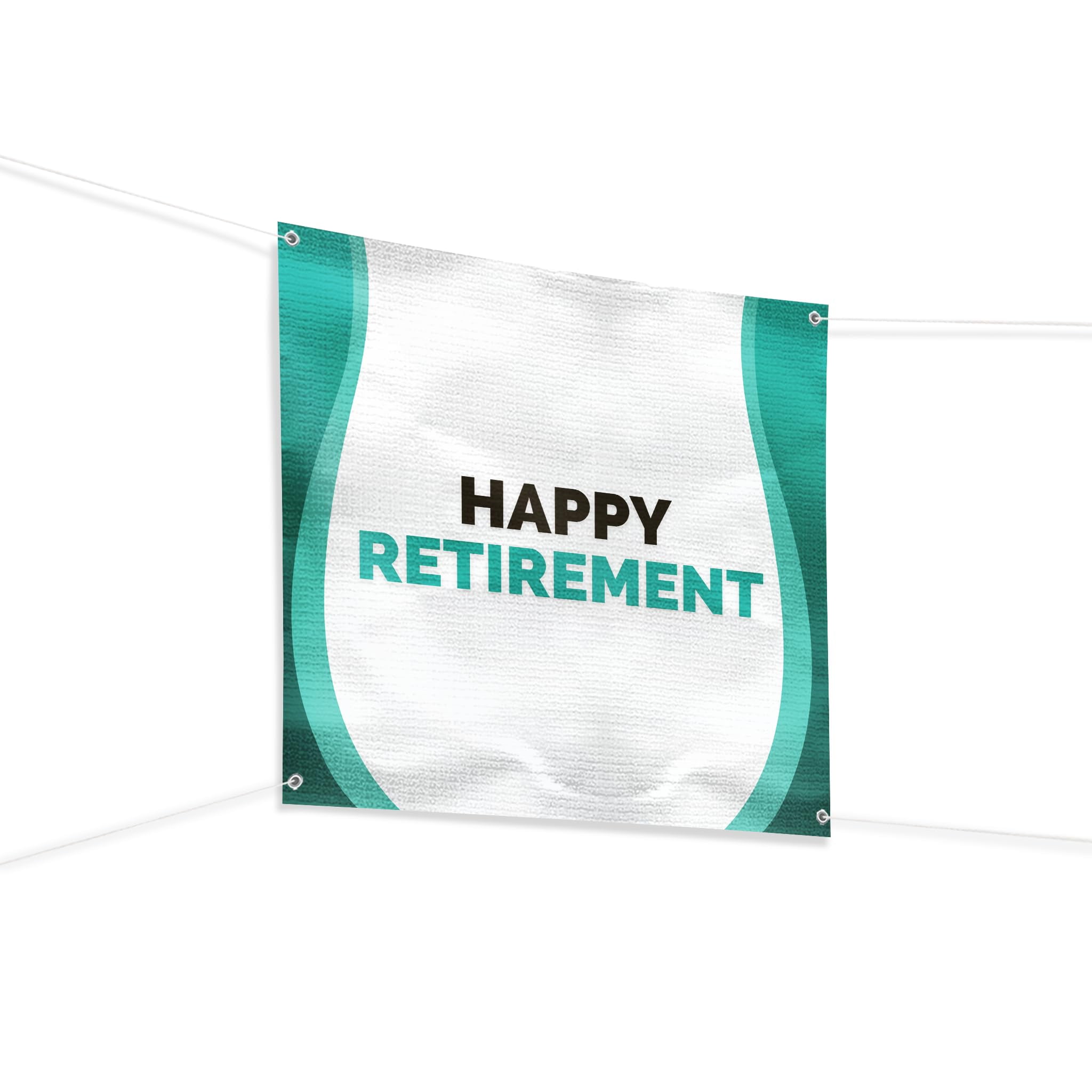 Happy Retirement Banner Sign For Outdoor-Indoor Use 4x4 Ft Large Custom ...