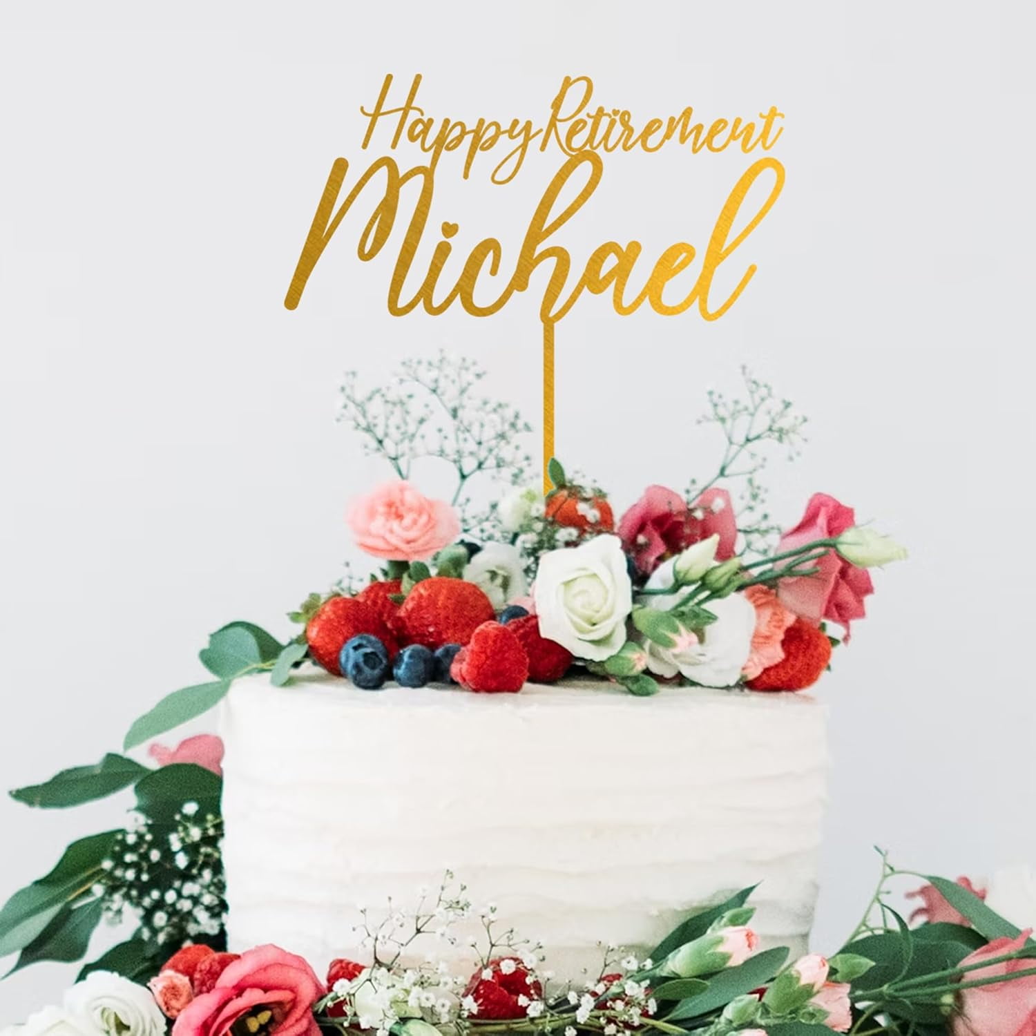 Happy Retirement Cake Topper, Retirement Cake Topper for a Man Woman ...