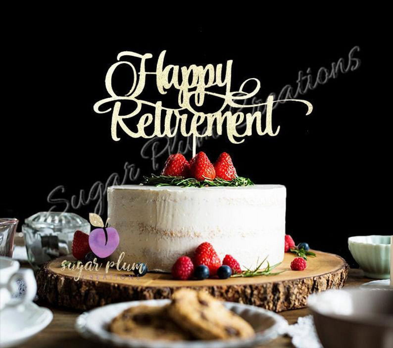 Happy Retirement Cake Topper - Walmart.com