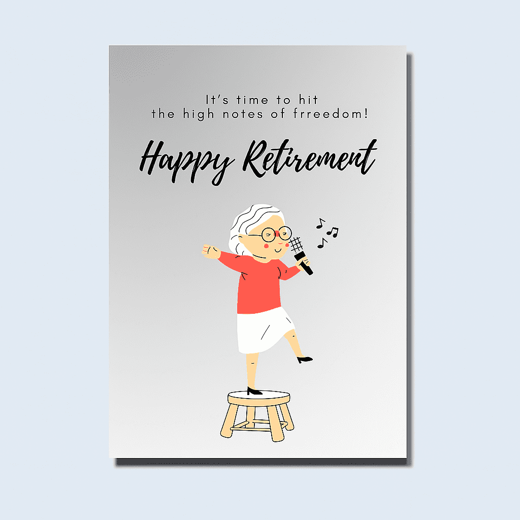 Happy Retirement Card – Celebrate Freedom with a Music Theme – Fun ...