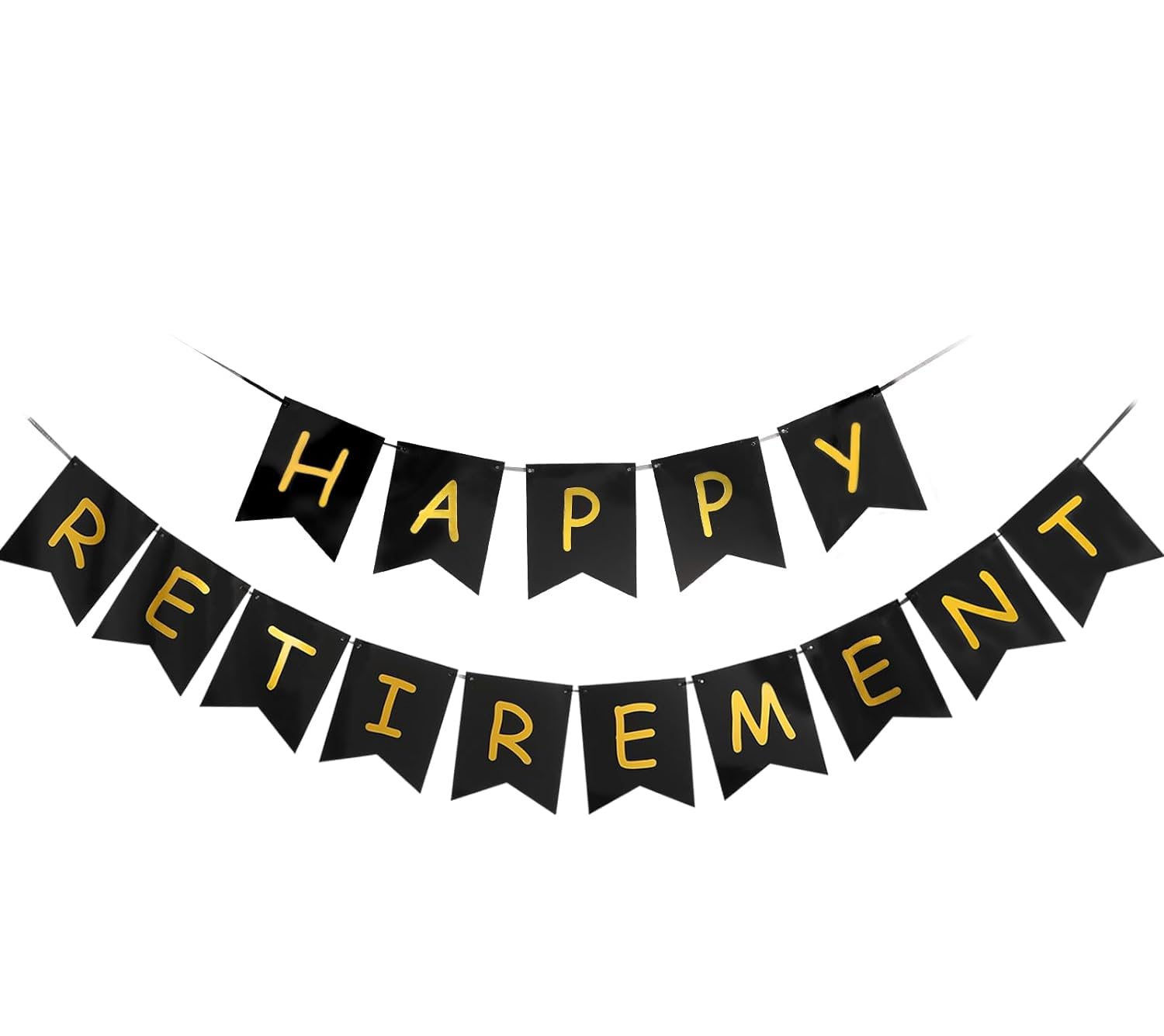 Retirement Decorations 7x5ft Happy Retirement Backdrop Gold Retirement ...