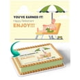 Happy Retirement Enjoy Edible Image Icing Cake Topper for Quarter Sheet ...