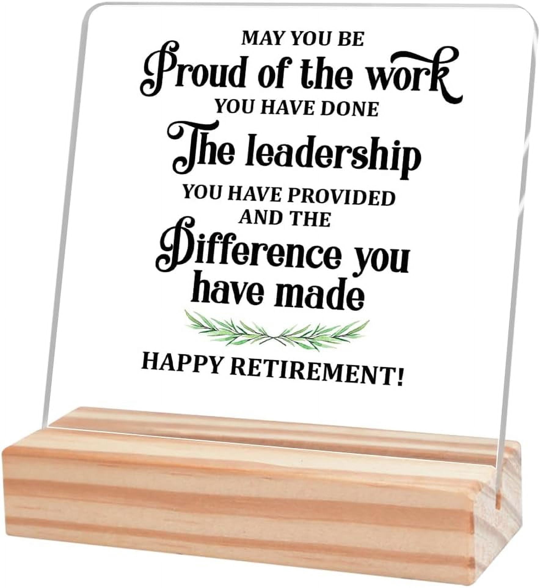 Happy Retirement Gifts,Retirement Gifts for Boss Teacher Colleagues ...