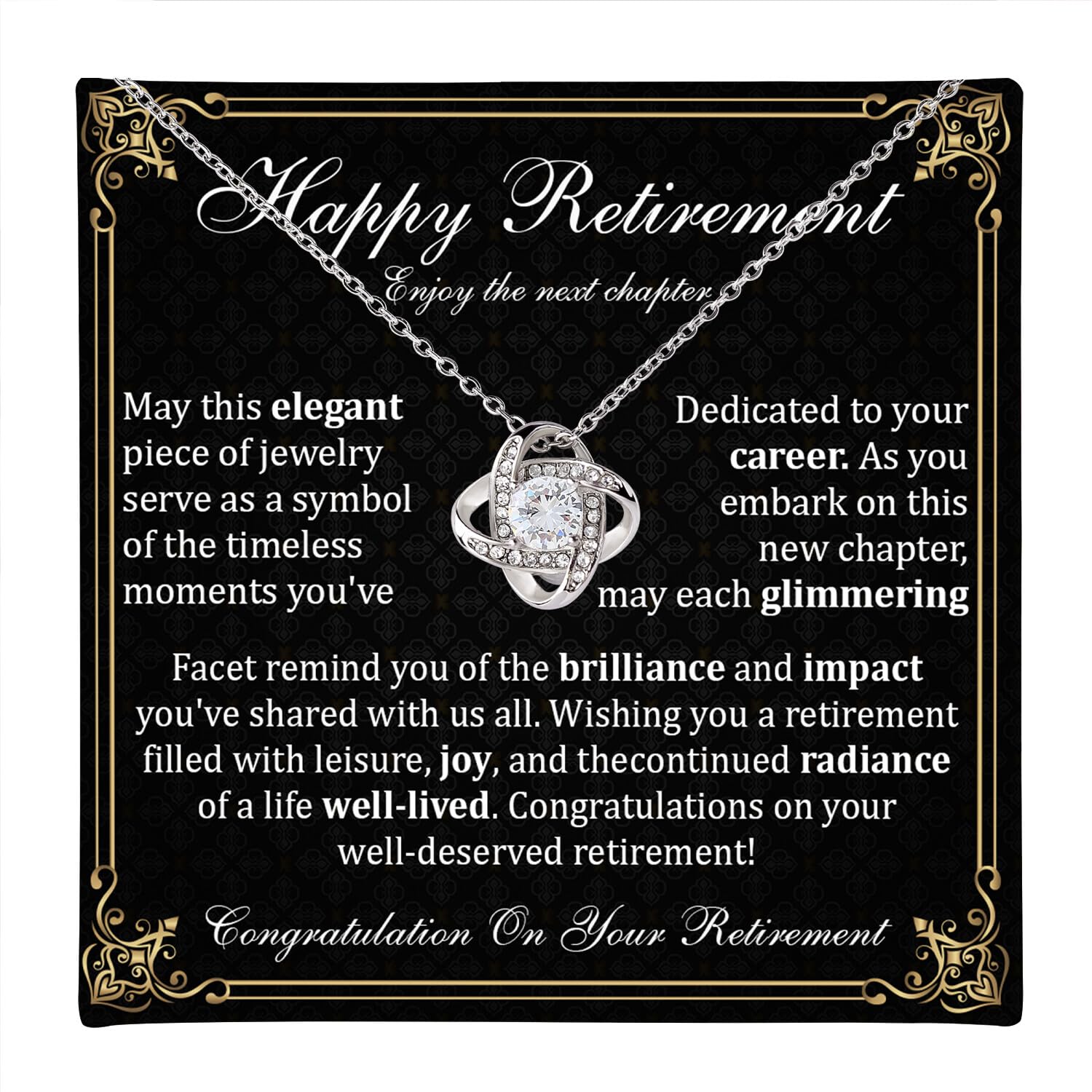 Happy Retirement Necklace, Retirement Women Necklace, Retirement Mom ...