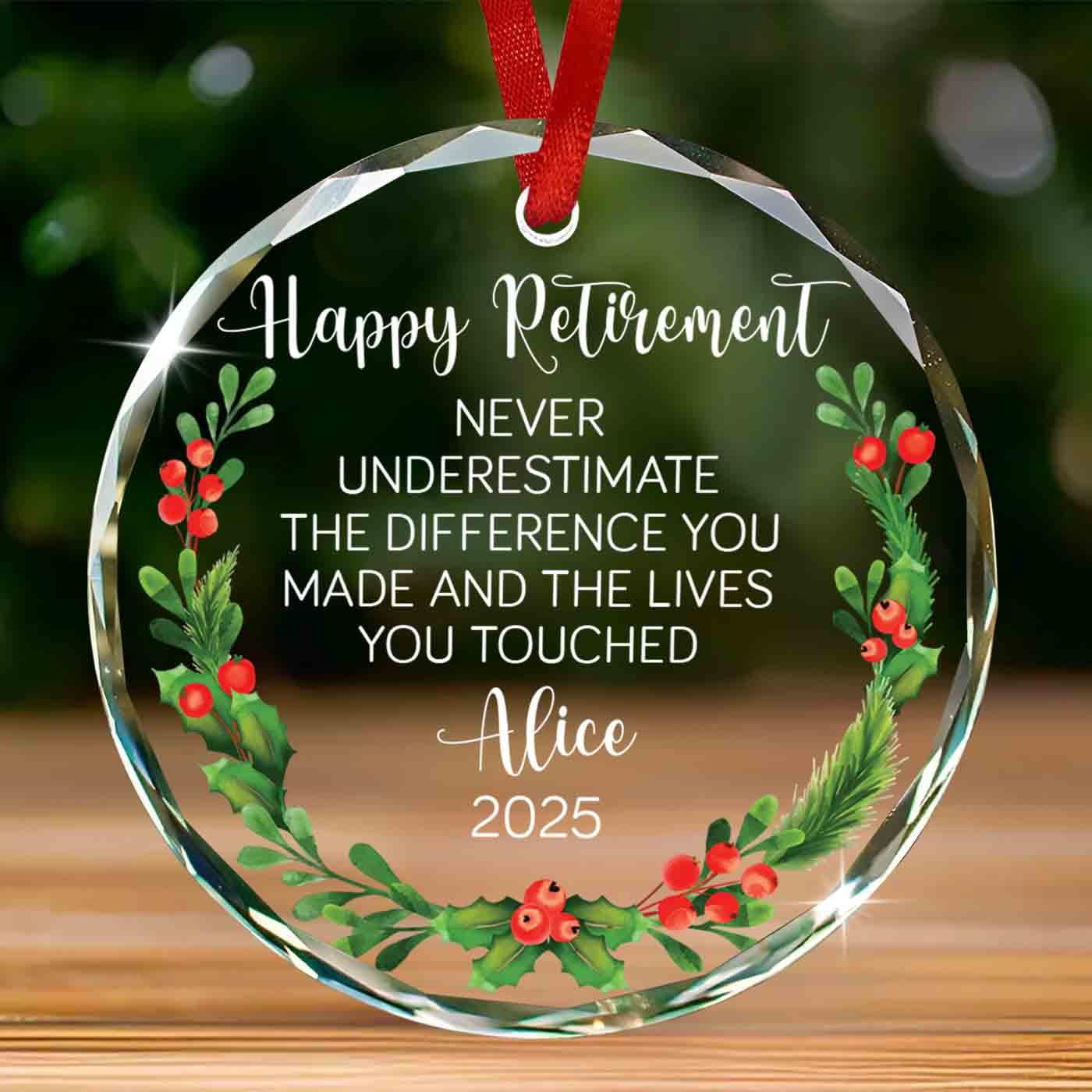 Happy Retirement Ornament, Personalized Officially Retired 2025 ...