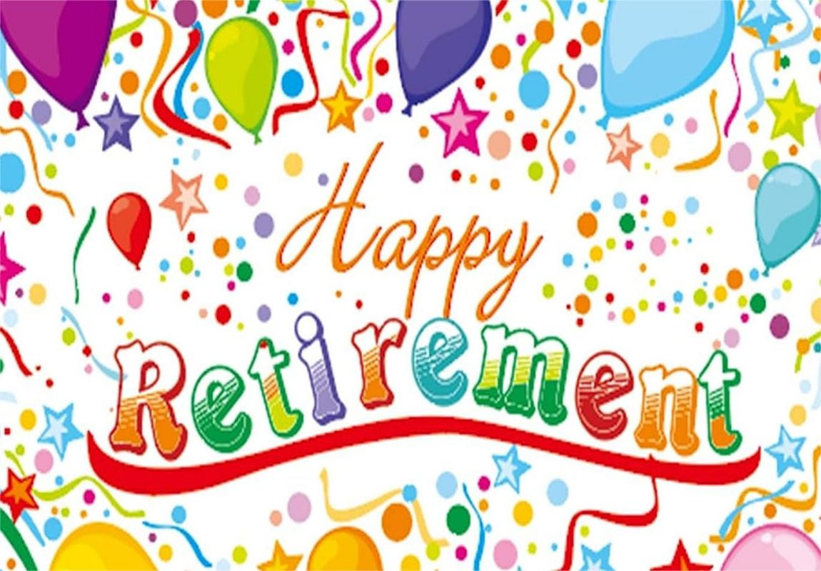 Happy Retirement Party Backdrop Flowers Congrats Retire Photography ...