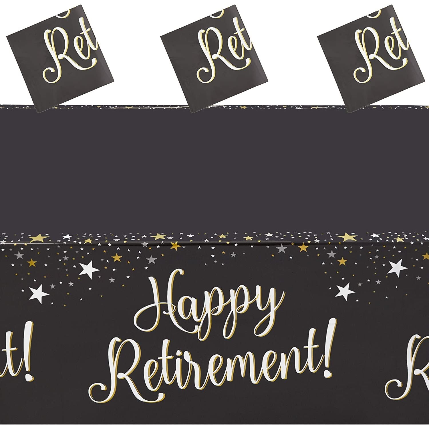 Happy Retirement Party Table Covers (54 x 108 in, 3 Pack) - Walmart.com