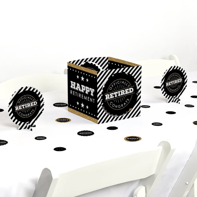 Happy Retirement - Retirement Party Centerpiece & Table Decoration Kit ...