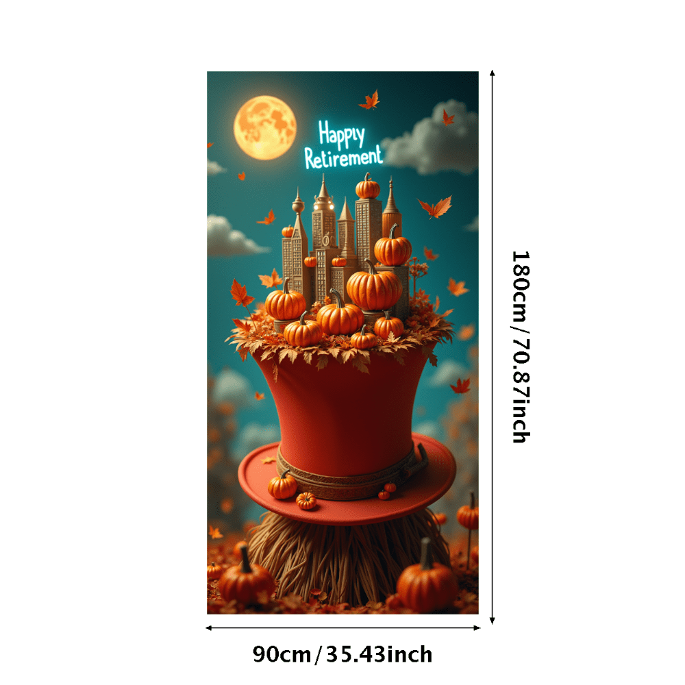 Happy Retirement Themed Decorative Backdrop Banner for Retirement Party ...