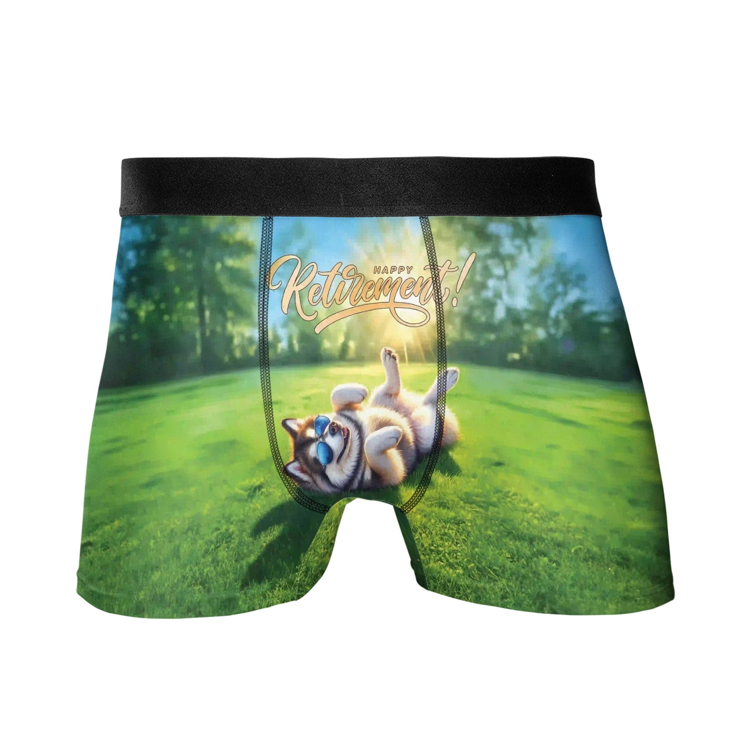 Happy Retirement with Alaskan Malamute Enjoy Life Rest Time All Over ...