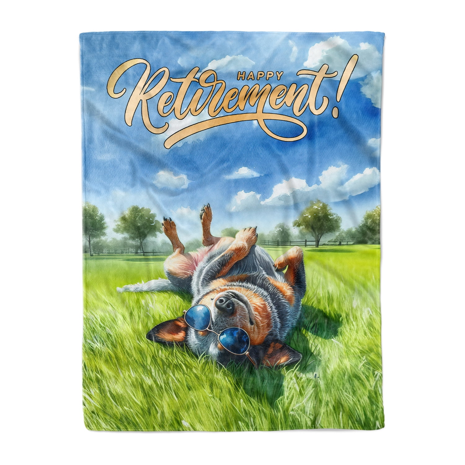 Happy Retirement with Australian Cattle Dog Enjoy Life Rest Time Cozy ...