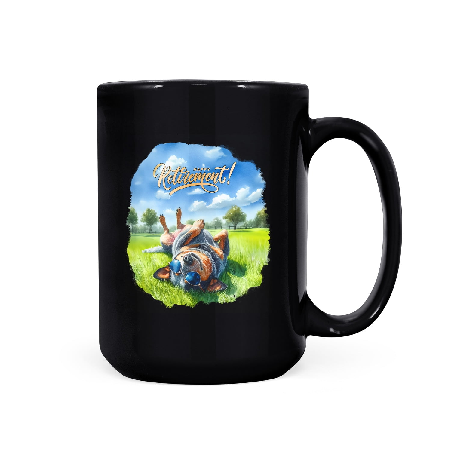 Happy Retirement with Australian Cattle Dog Enjoy Life Rest Time Mug Heeler Lover Gifts Coffee ...