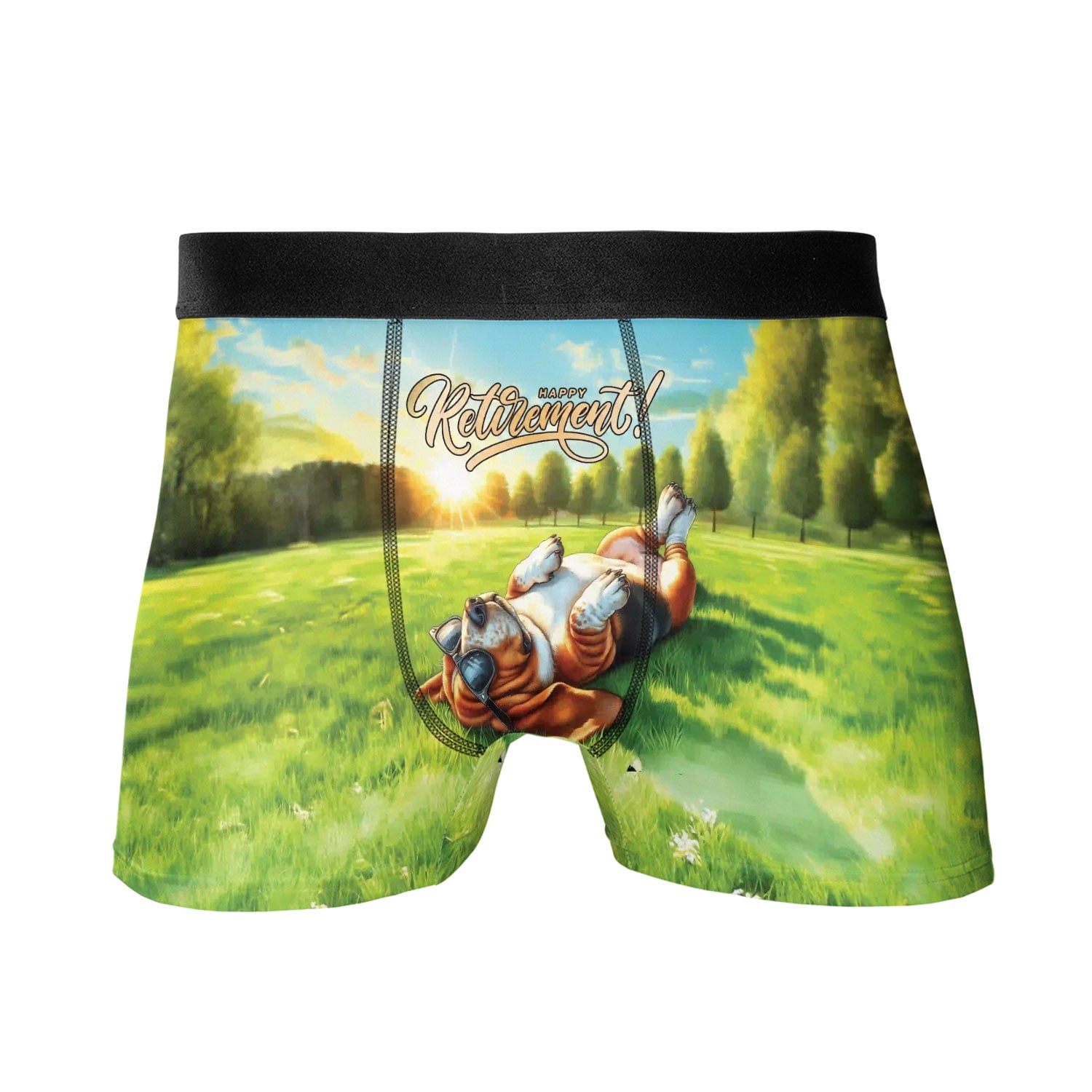 Happy Retirement with Basset Hound Enjoy Life Rest Time All Over Print ...