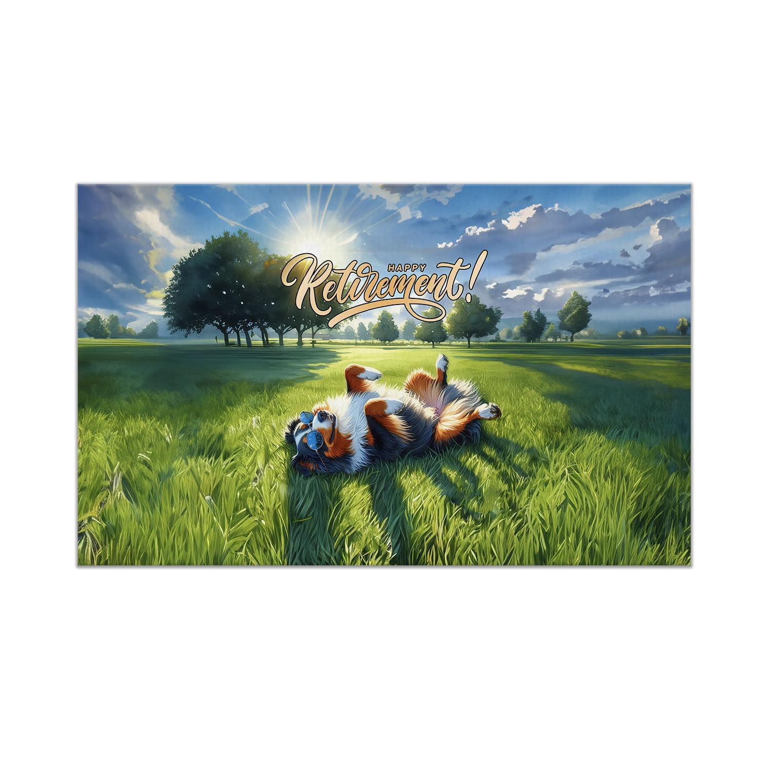 Happy Retirement with Bernese Mountain Dog Enjoy Life Rest Time Doormat ...
