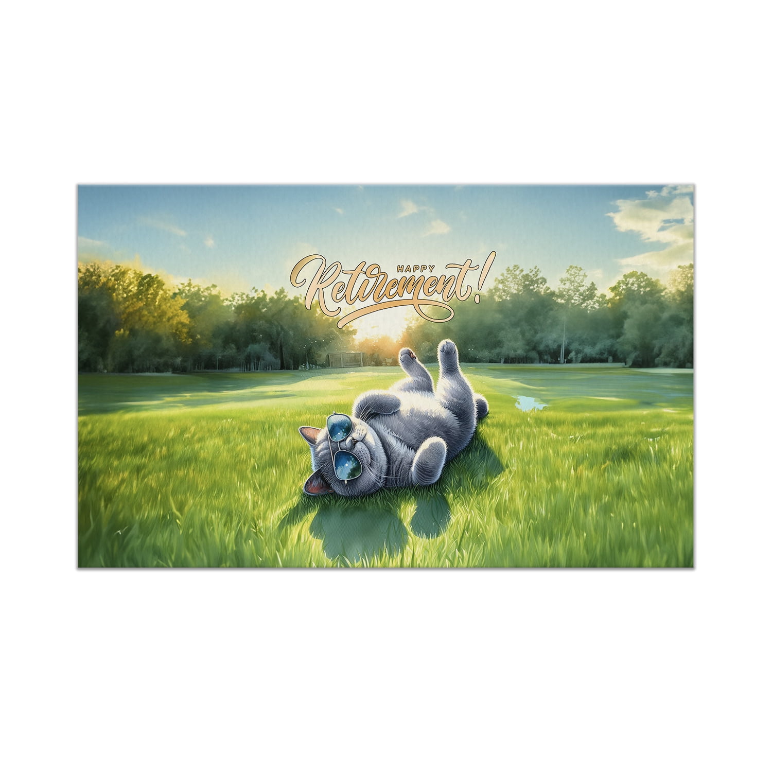 Happy Retirement with British Shorthair Enjoy Life Rest Time Doormat ...