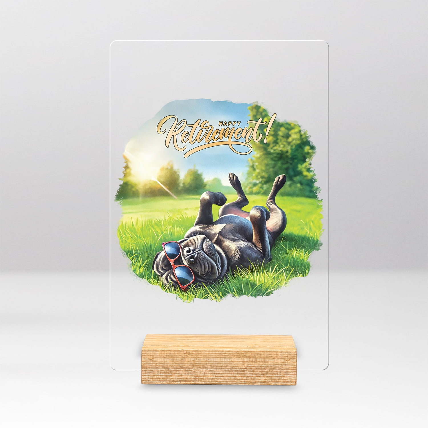 Happy Retirement with Cane Corso Enjoy Life Rest Time Acrylic Plaque ...