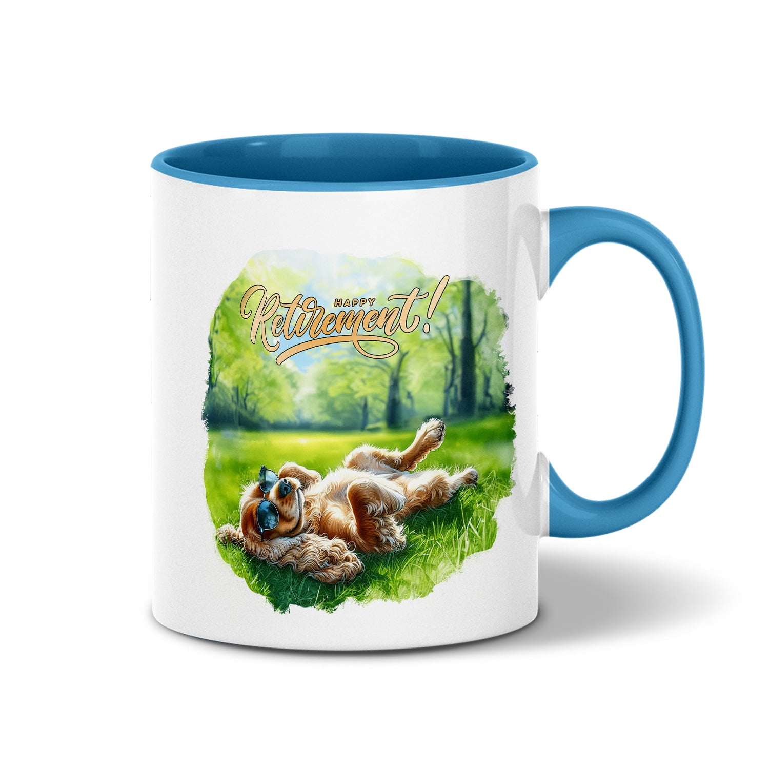 Happy Retirement with Cocker Spaniel Enjoy Life Rest Time 11oz Accent ...