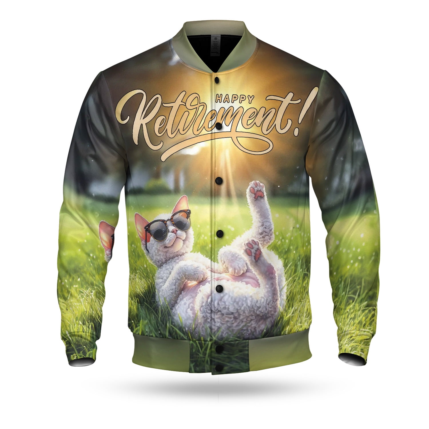 Happy Retirement with Devon Rex Enjoy Life Rest Time All Over Print 3D ...