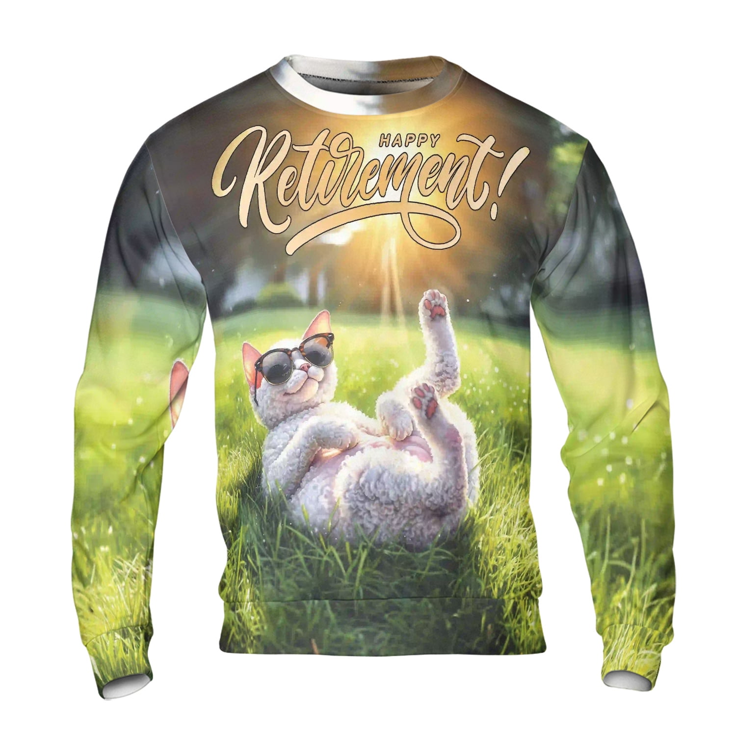 Happy Retirement with Devon Rex Enjoy Life Rest Time All Over Print 3D ...