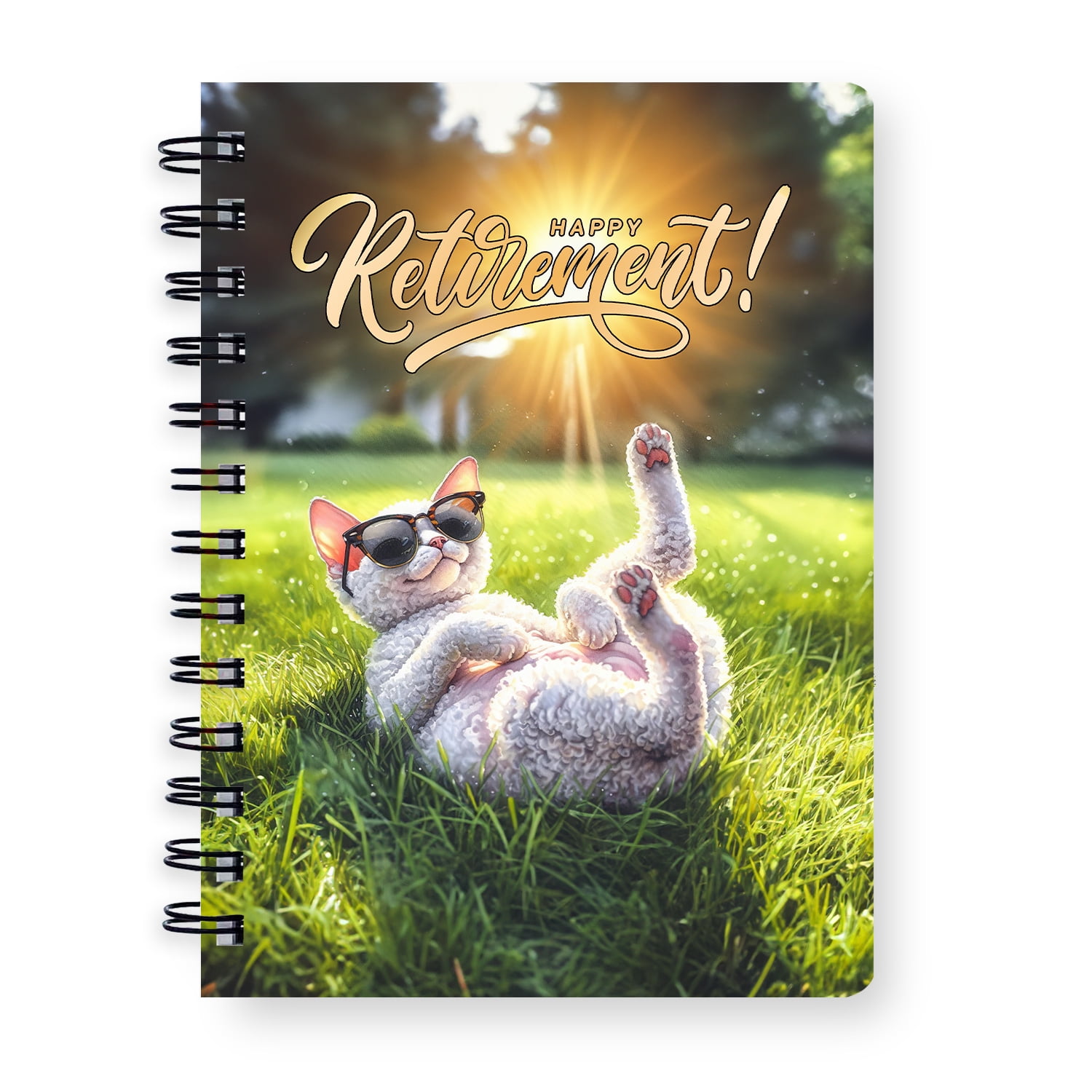 Happy Retirement with Devon Rex Enjoy Life Rest Time Spiral Bound ...