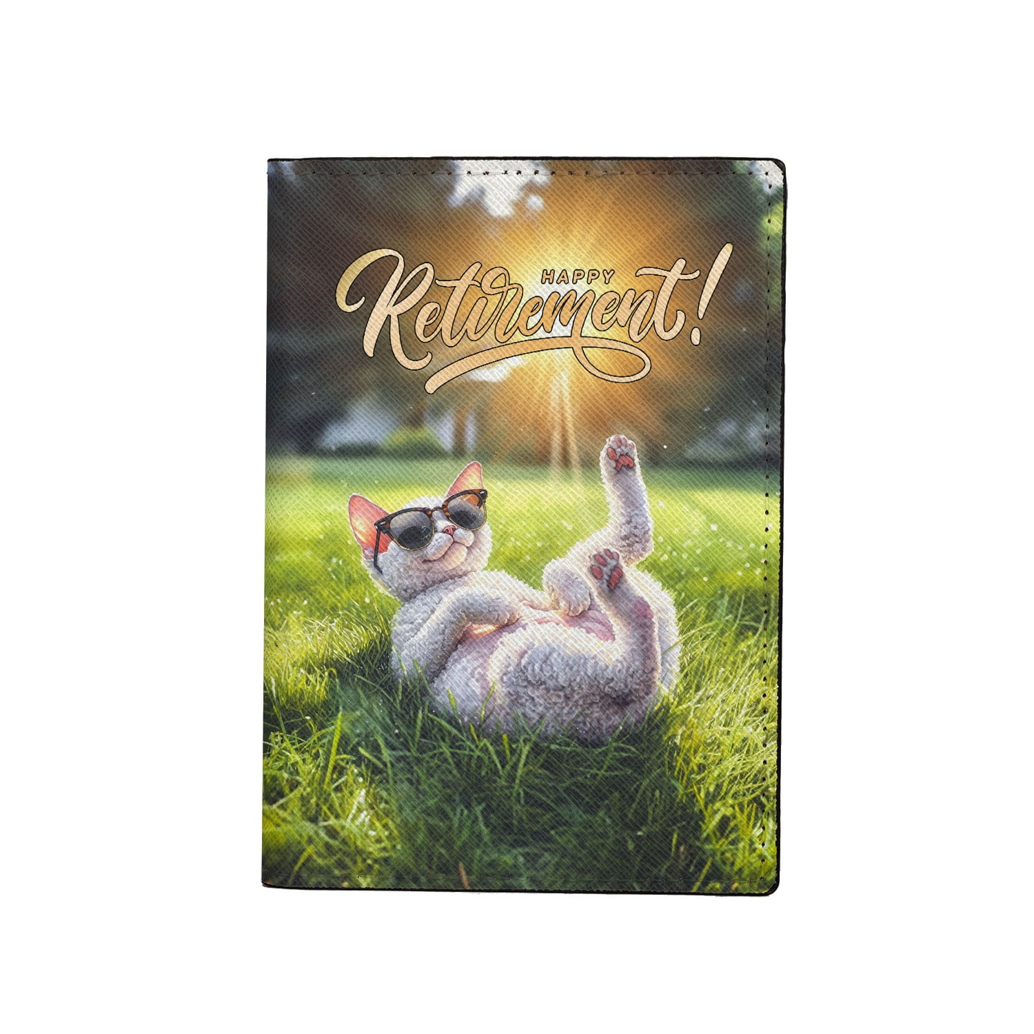 Happy Retirement with Devon Rex Enjoy Life Rest Time Travel Passport ...
