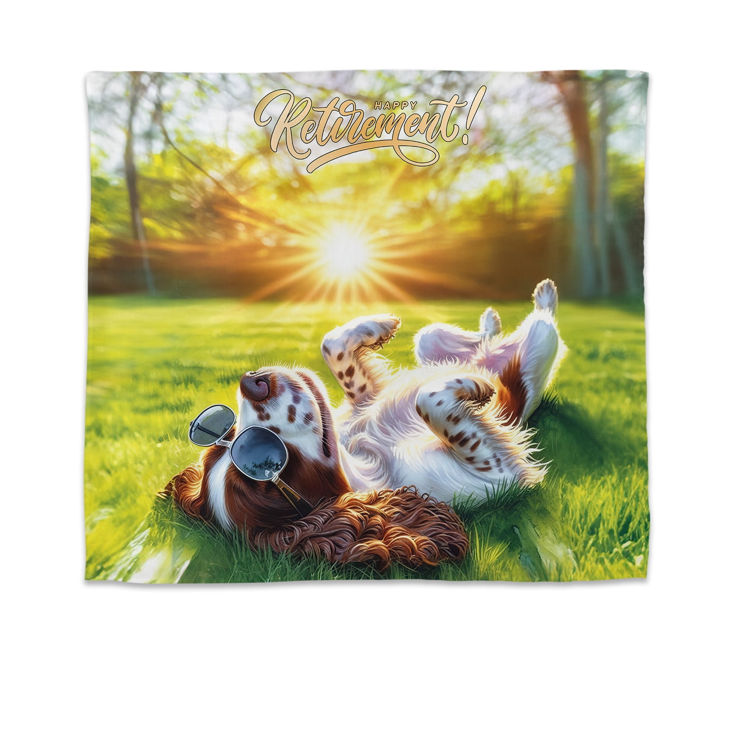 Happy Retirement with English Springer Spaniel Enjoy Life Rest Time ...
