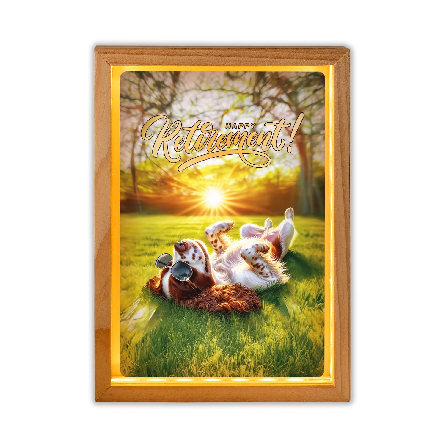 Happy Retirement with French Bulldog Enjoy Life Rest Time Acrylic ...
