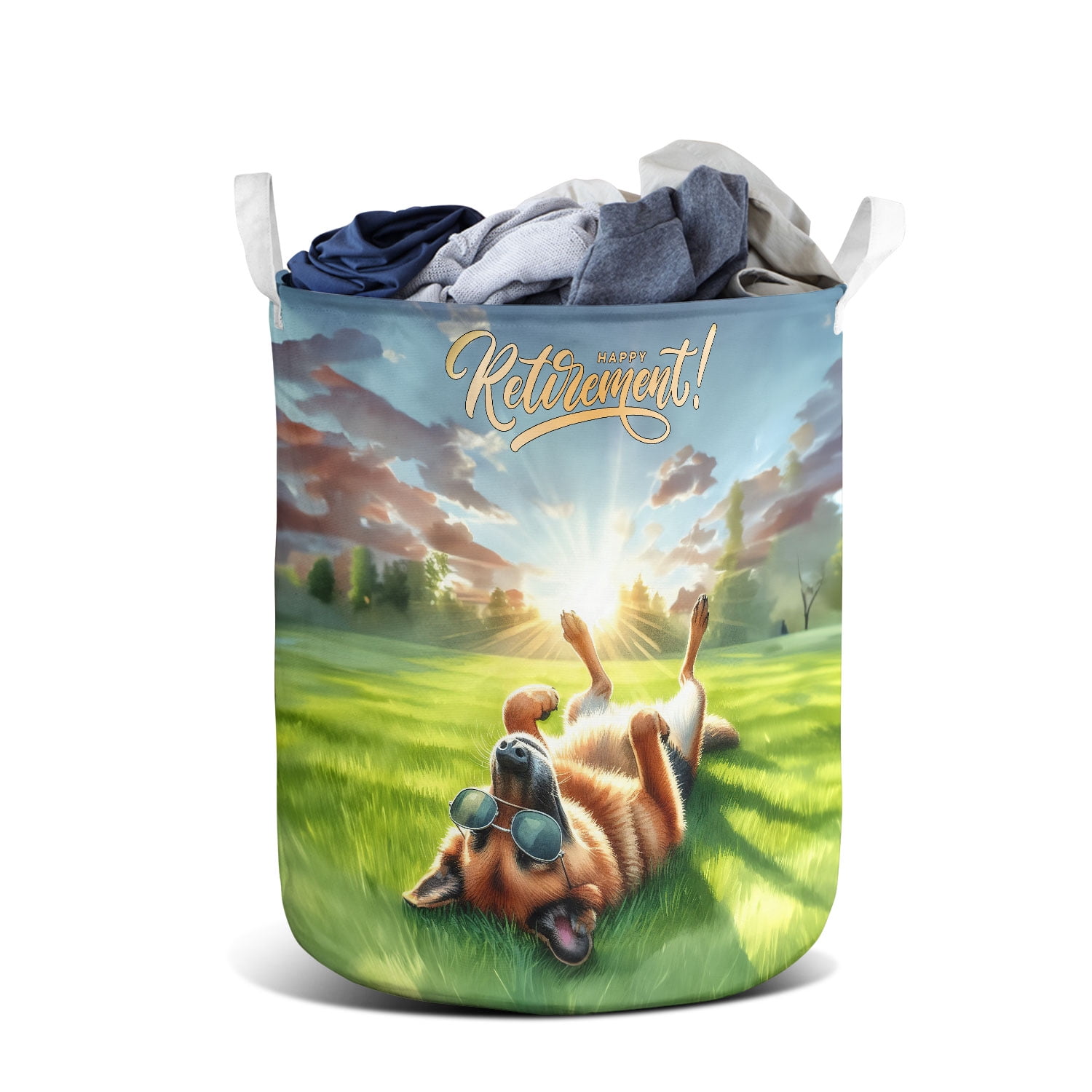 Happy Retirement with German Shepherd Enjoy Life Rest Time Foldable ...