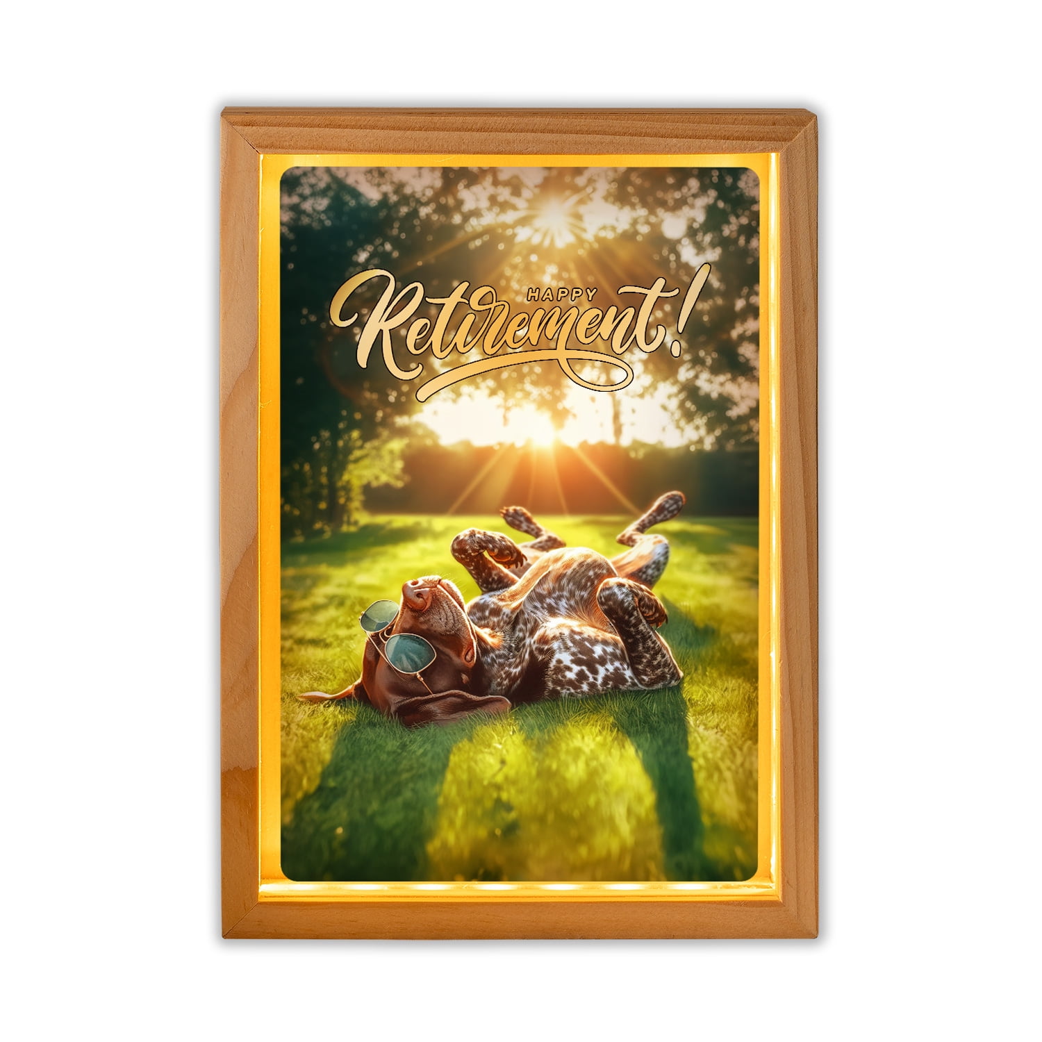 Happy Retirement with German Shorthaired Pointer Enjoy Life Rest Time ...