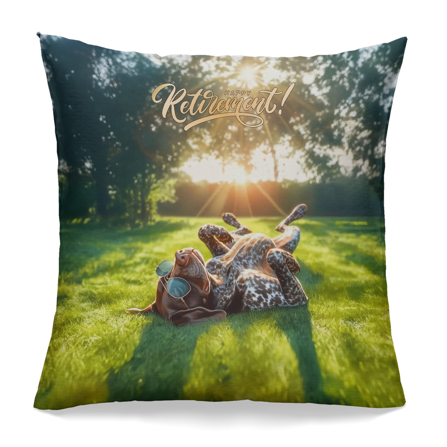 Happy Retirement with German Shorthaired Pointer Enjoy Life Rest Time ...