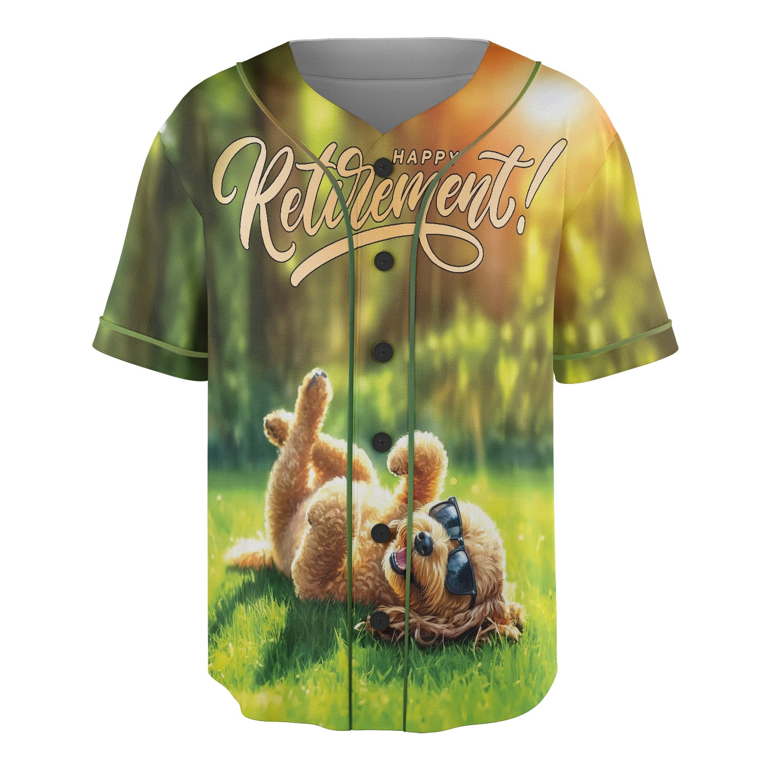 Happy Retirement with Goldendoodle Enjoy Life Rest Time All Over Print ...