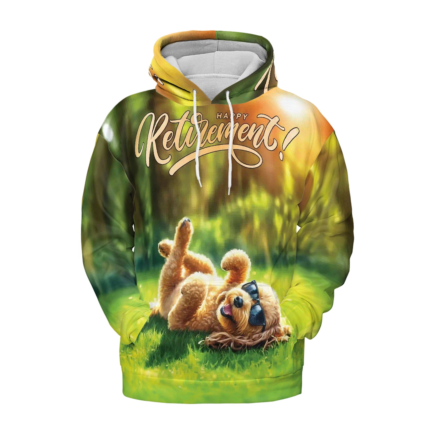 Happy Retirement with Goldendoodle Enjoy Life Rest Time All Over Print ...