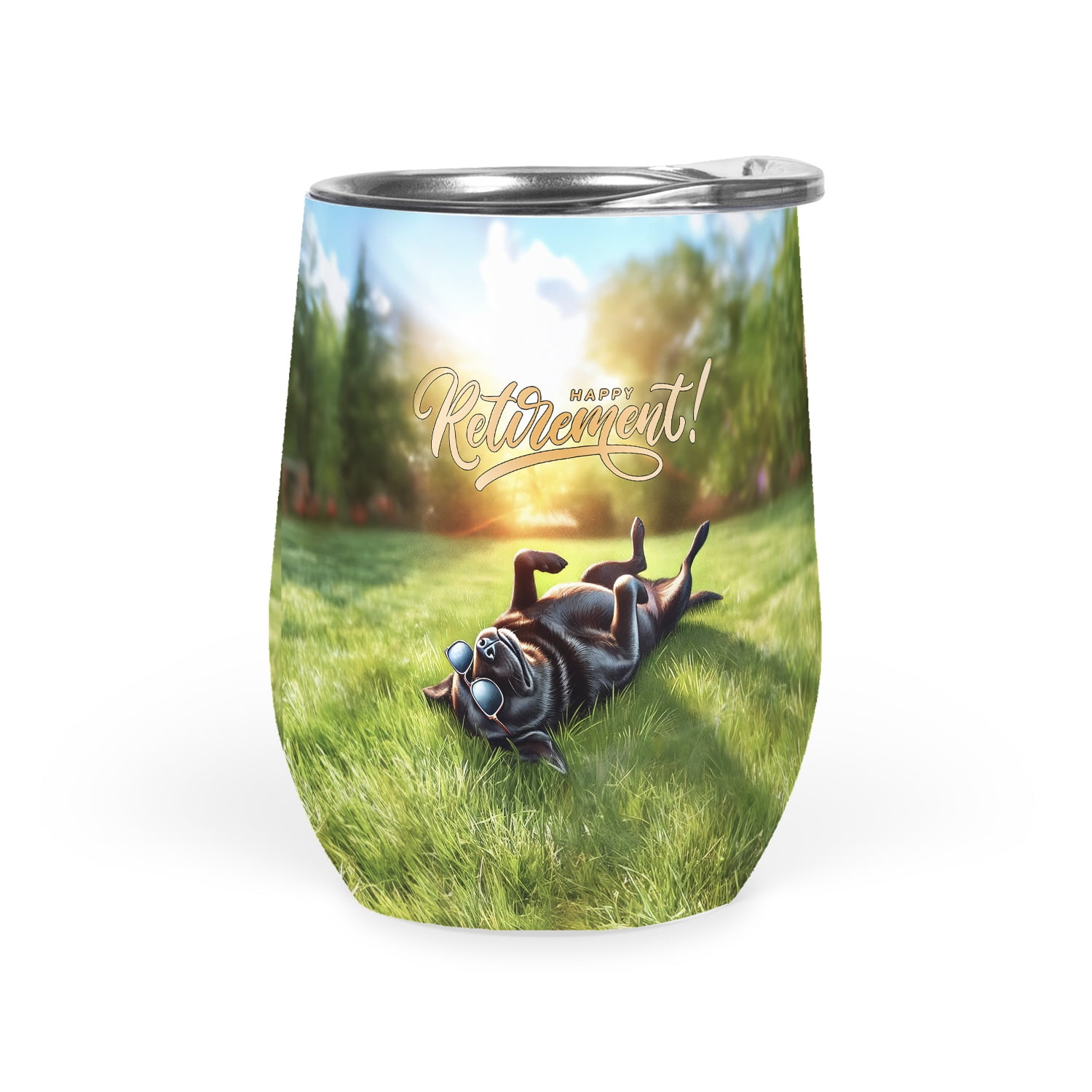 Happy Retirement with Labrador Retriever Enjoy Life Rest Time 12oz ...