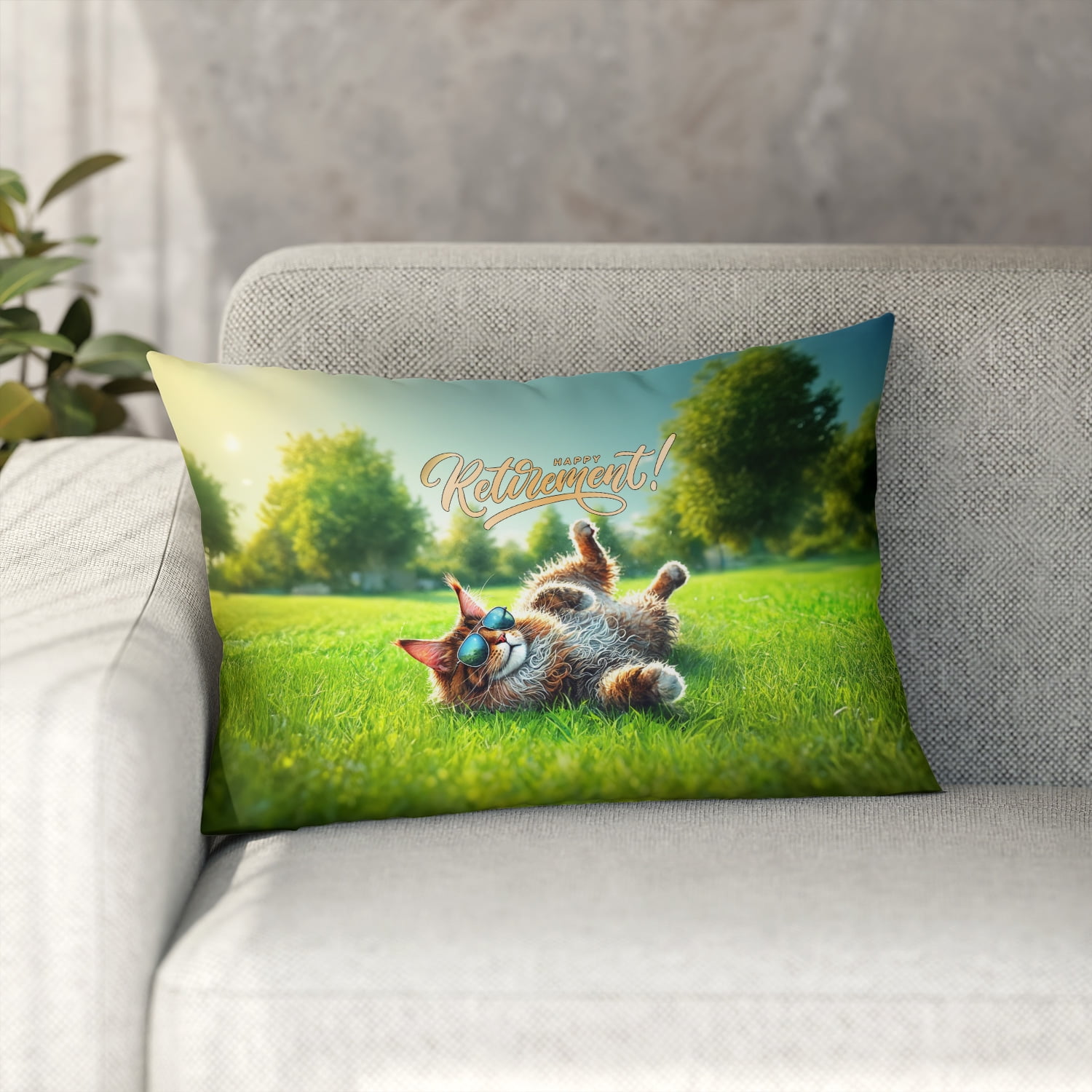 Happy Retirement with Maine Coon Enjoy Life Rest Time Pillowcase Double ...