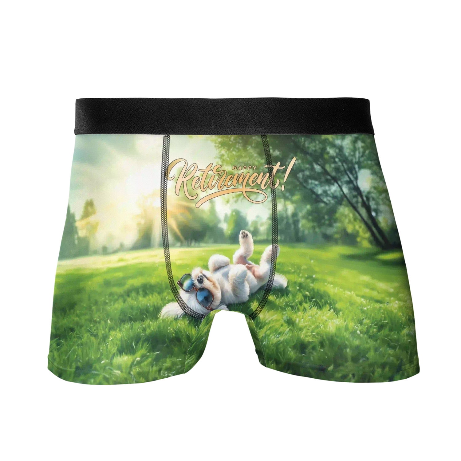 Happy Retirement with Maltese Enjoy Life Rest Time All Over Print Boxer ...