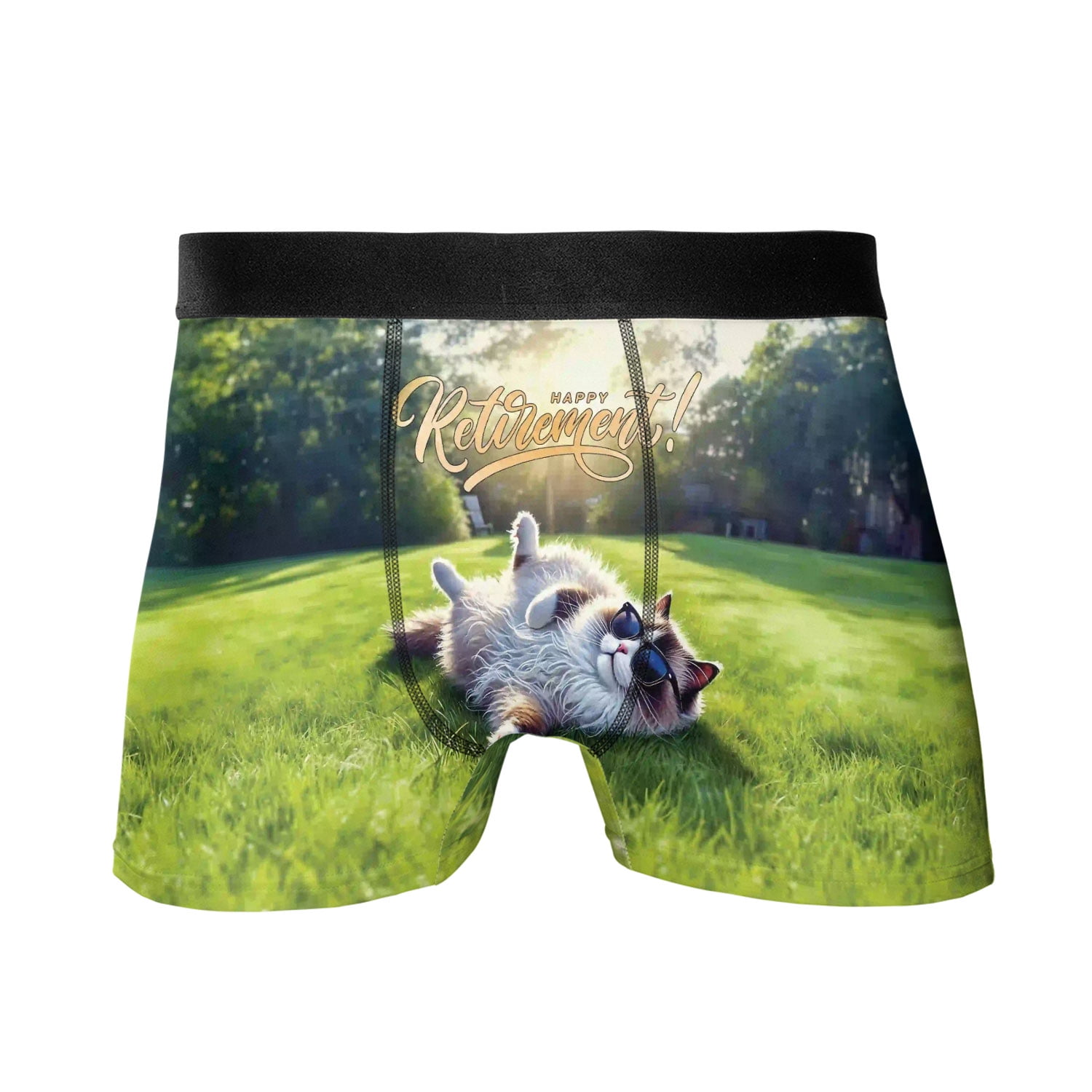 Happy Retirement with Ragdoll Enjoy Life Rest Time All Over Print Boxer ...