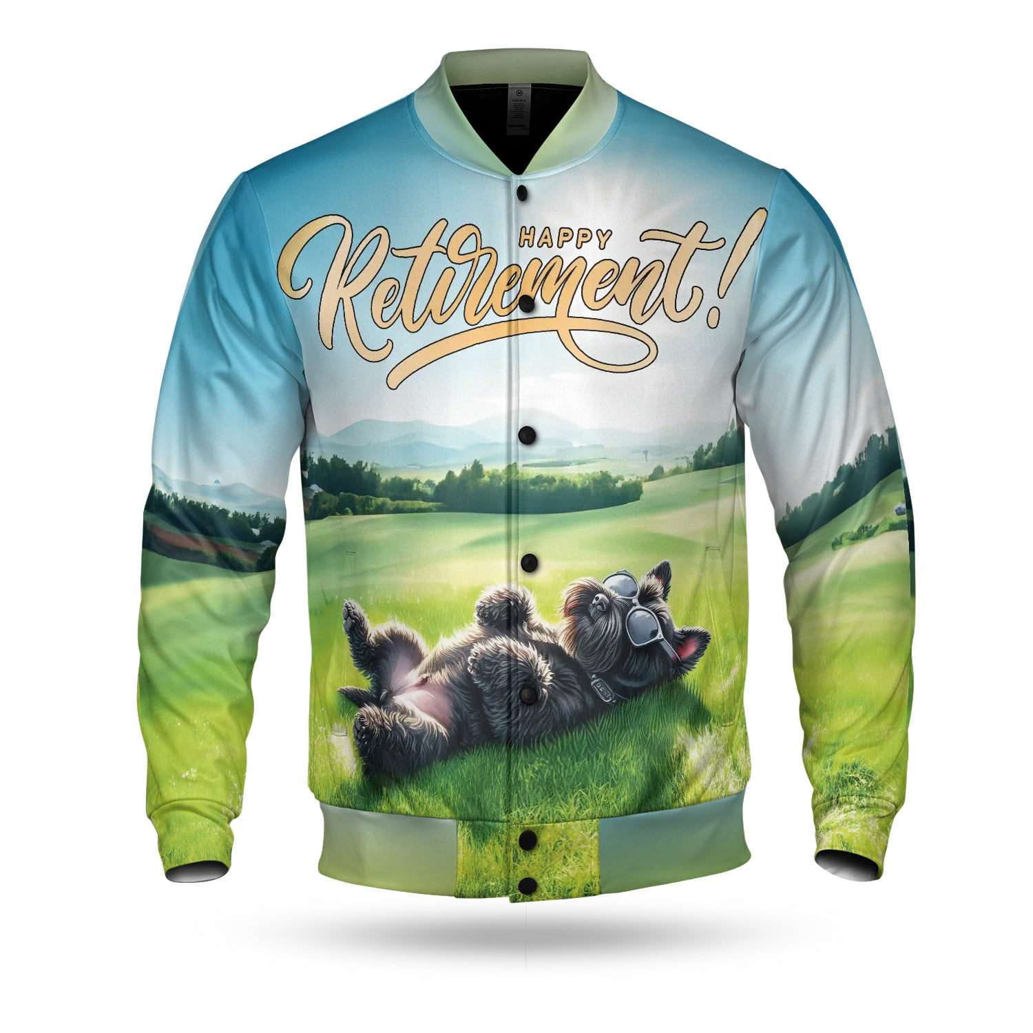 Happy Retirement with Schnauzer Enjoy Life Rest Time All Over Print 3D ...