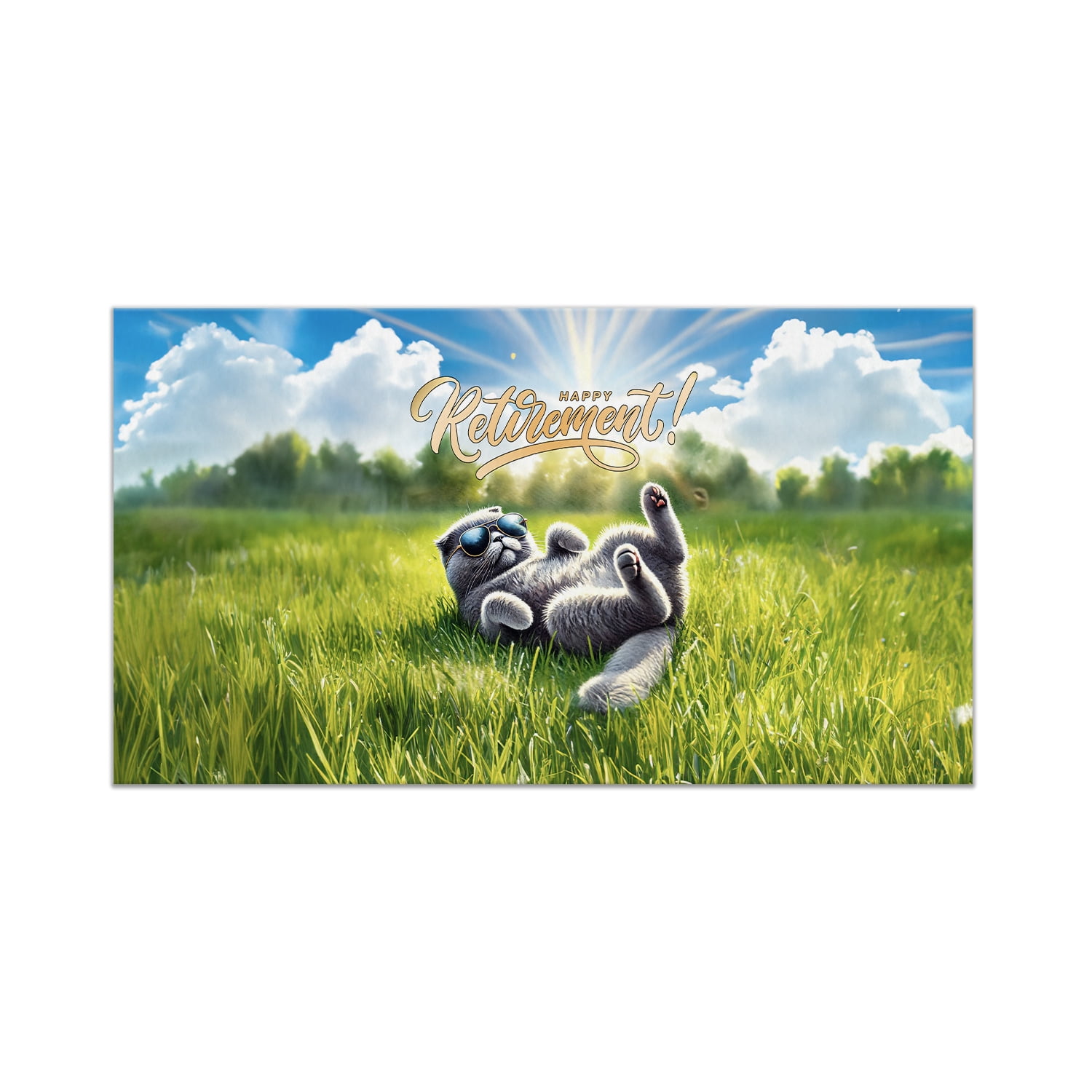 Happy Retirement with Scottish Fold Enjoy Life Rest Time Doormat Cat ...