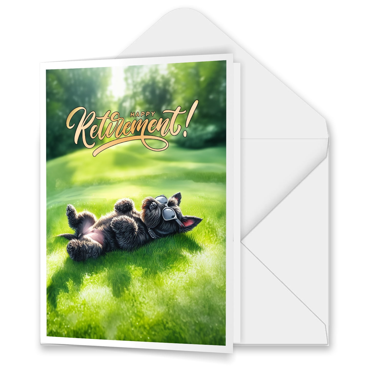 Happy Retirement with Scottish Terrier Enjoy Life Rest Time 5x7in ...