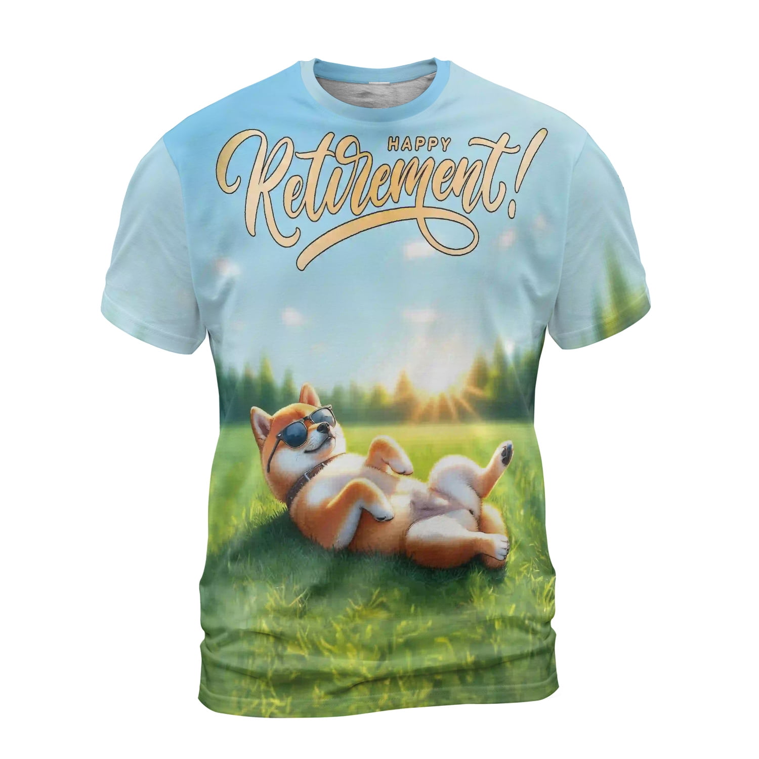 Happy Retirement with Shiba Inu Enjoy Life Rest Time All Over Print 3D ...