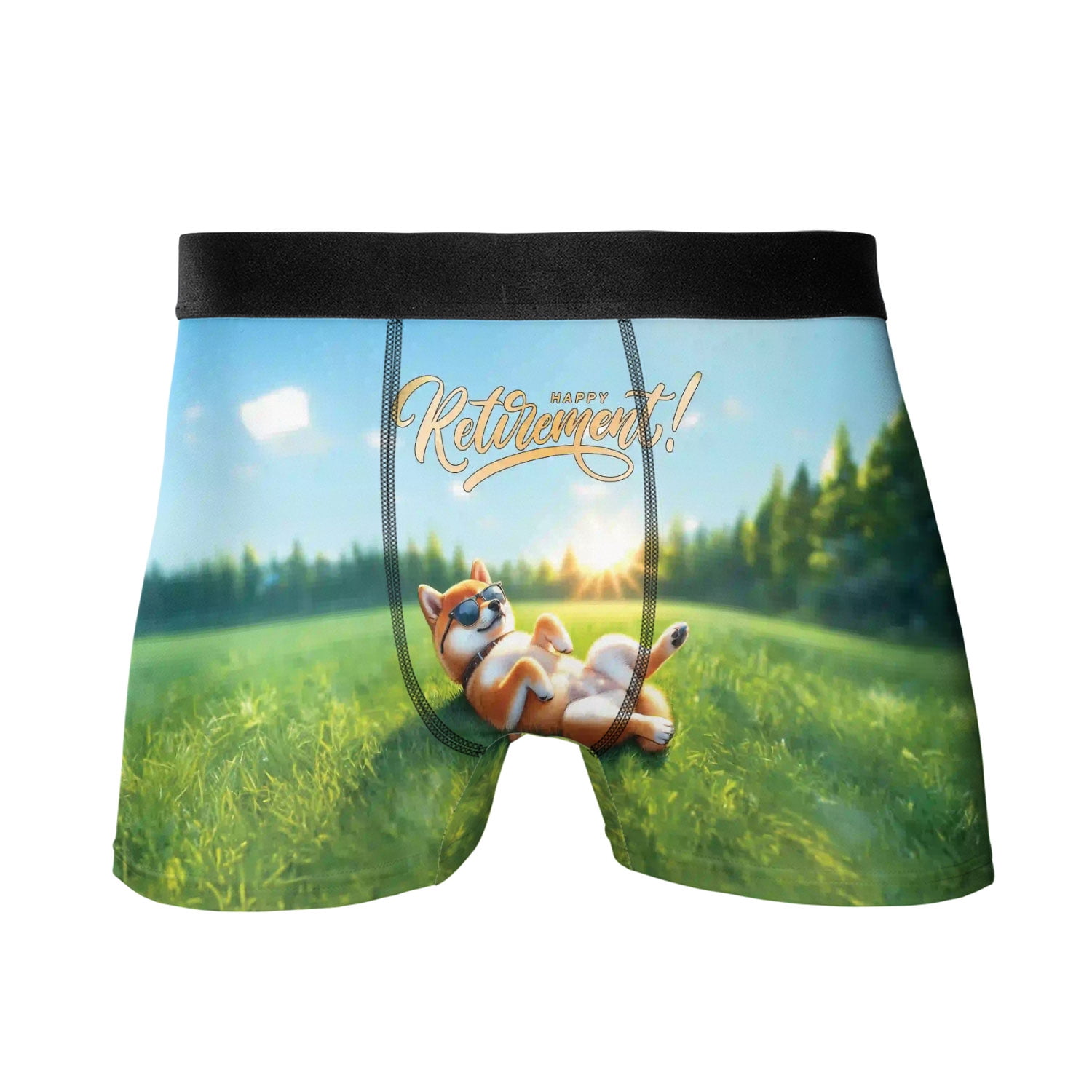 Happy Retirement with Shiba Inu Enjoy Life Rest Time All Over Print ...