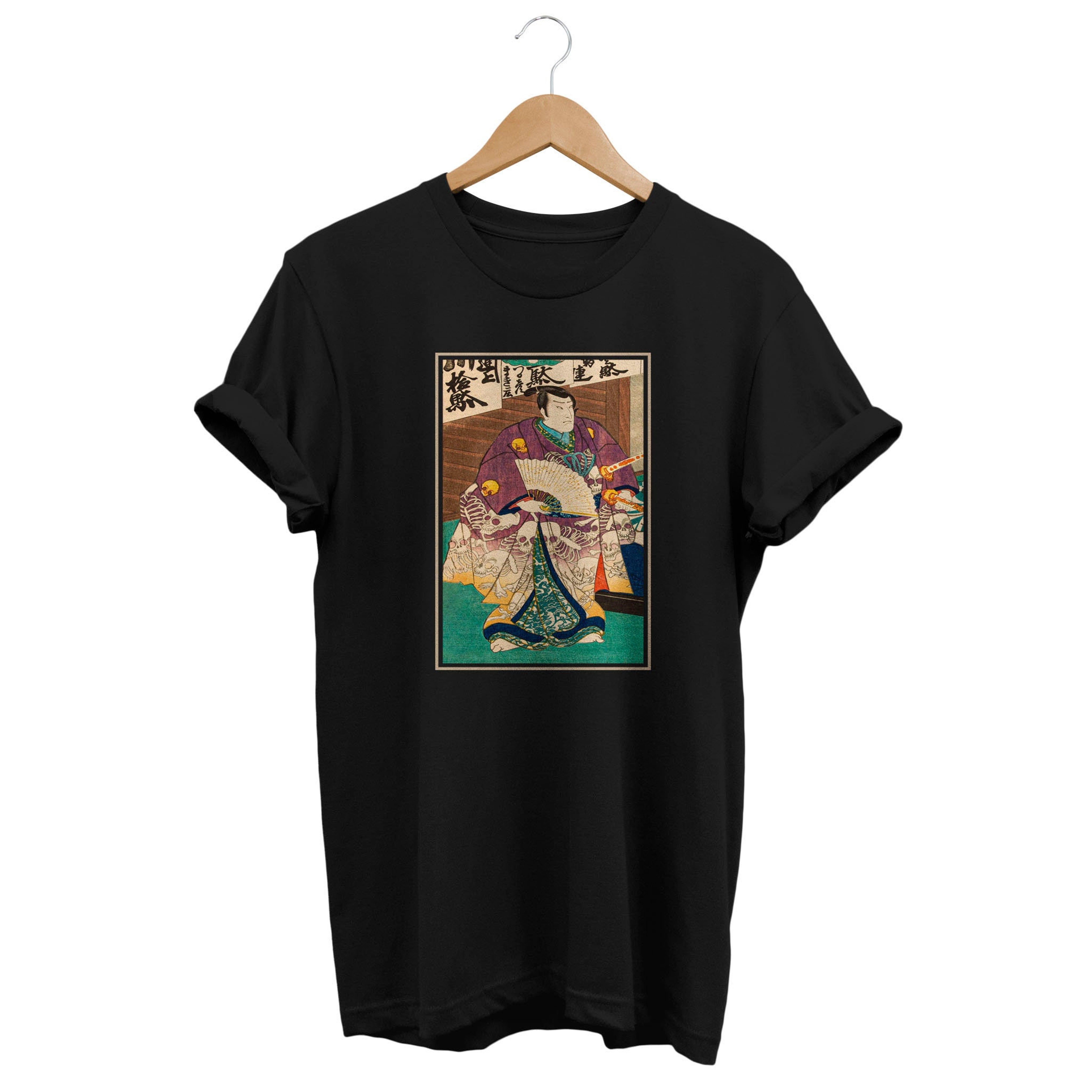 Happy Samurai T-shirt, Grunge Clothes, Japan Streetwear, Japanese ...