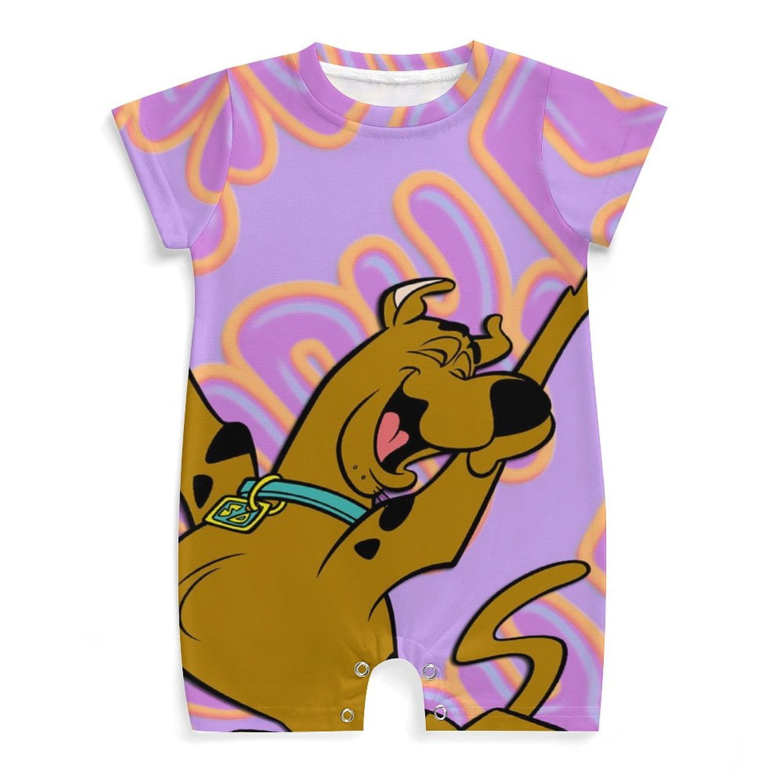 Happy Scooby Doo Baby One-Piece Rompers Summer Short Sleeve Outfit ...