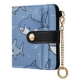 Happy Sharks Women's Wallet PU Leather Card Cases RFID Blocking Purse ...