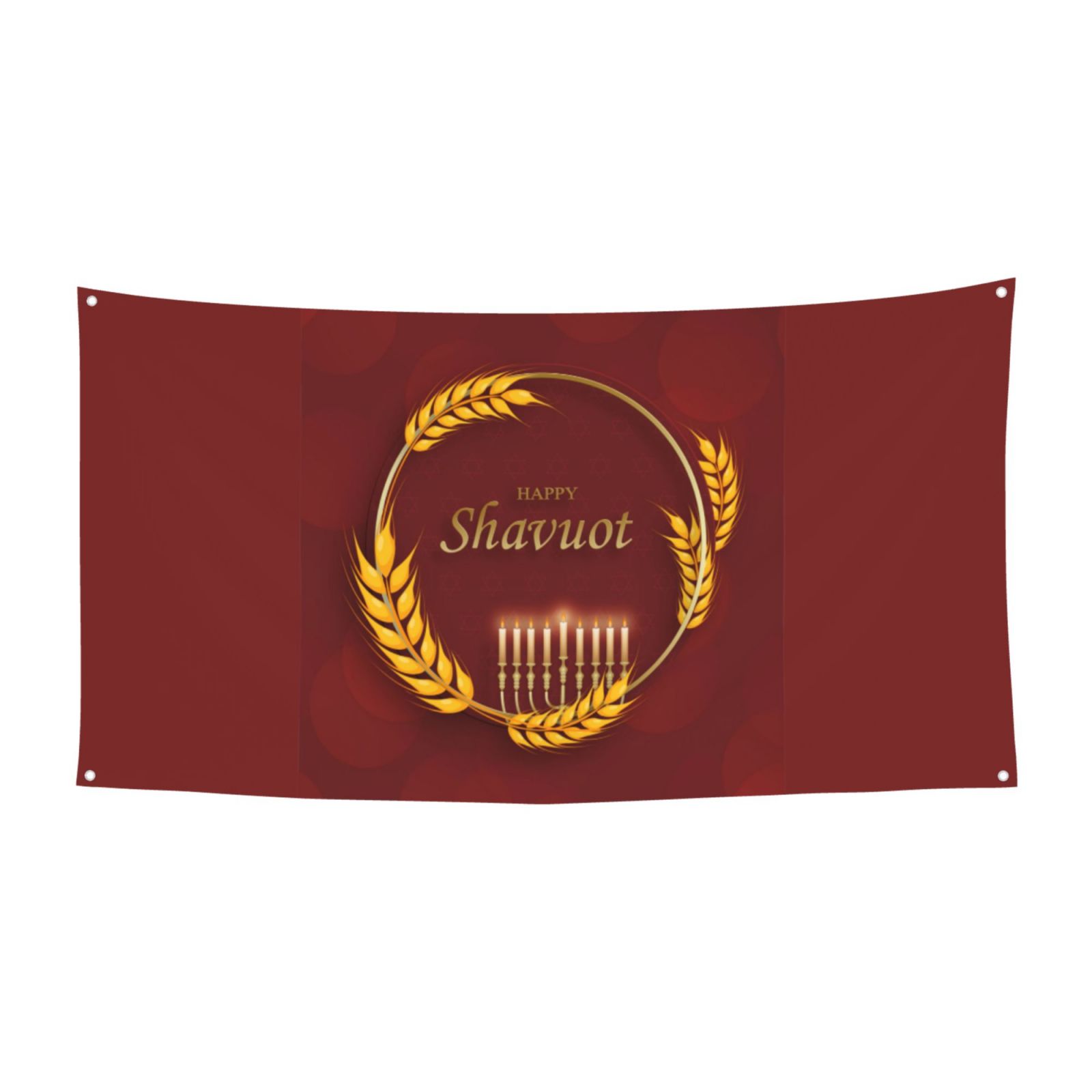 Happy Shavuot Jewish Holiday Banner Flag Photography Background Outdoor Sign Party Yard House ...