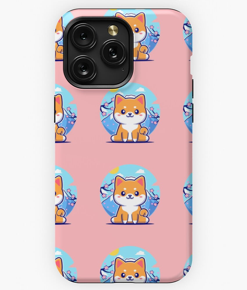 Happy Shiba Inu Japanese Dog Art G4043 Phone Case for iPhone17 16 15 14 ...