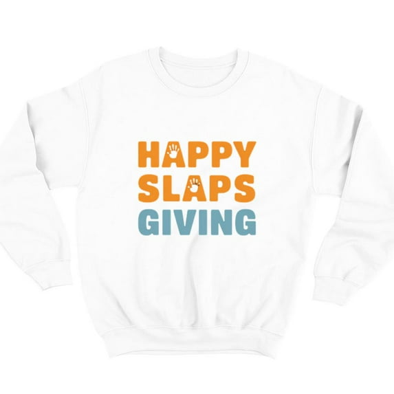 Happy Slapsgiving Funny Thanksgiving Holiday Themed Graphic Print ...